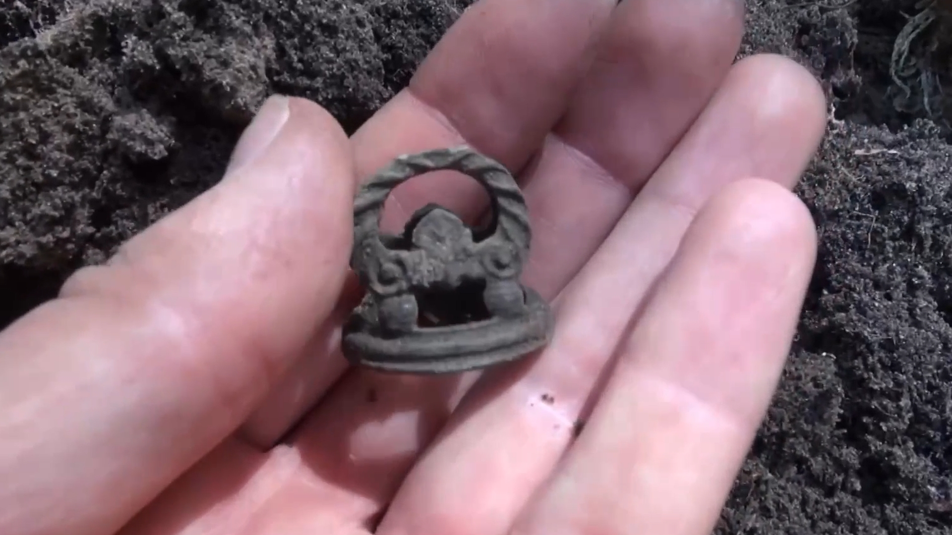 A forgotten British wartime position was uncovered in a German forest