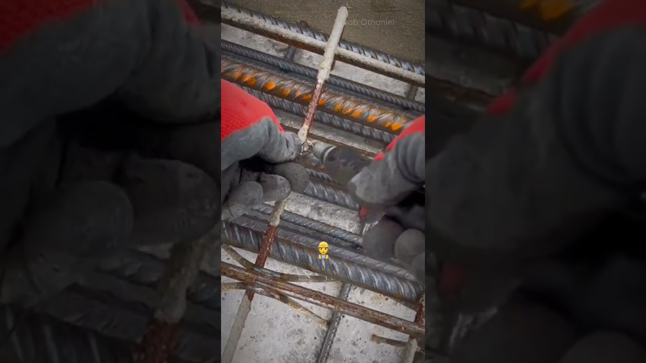 The easiest way to fix metal rebar in construction