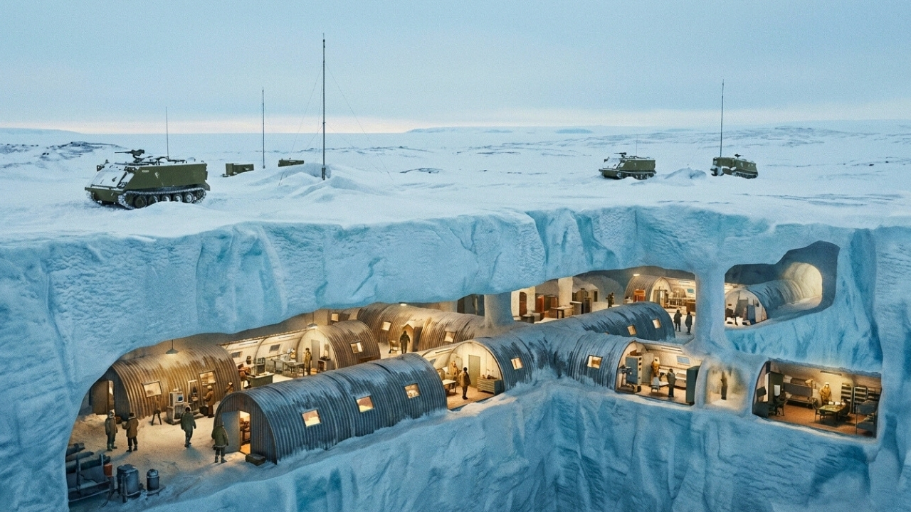 A hidden Cold War base still lies under Arctic ice