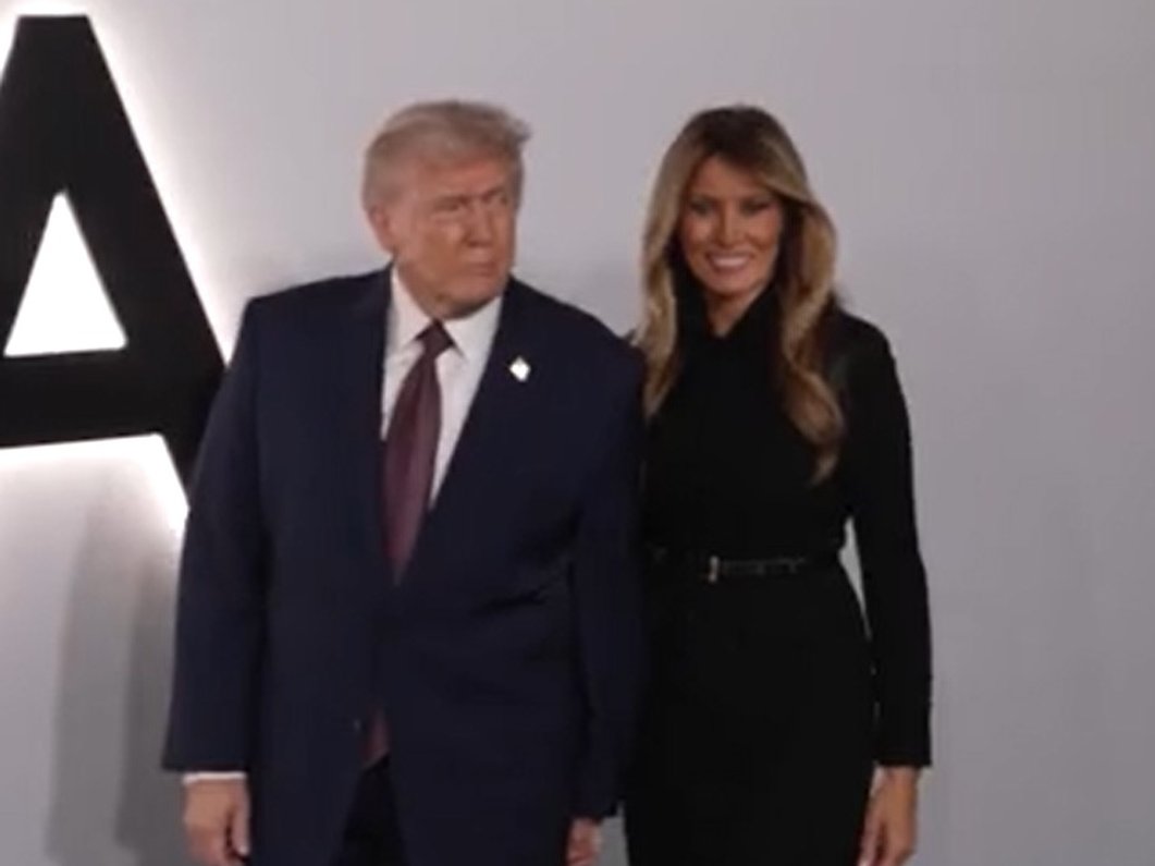 Donald and Melania Trump unusually affectionate on the red carpet