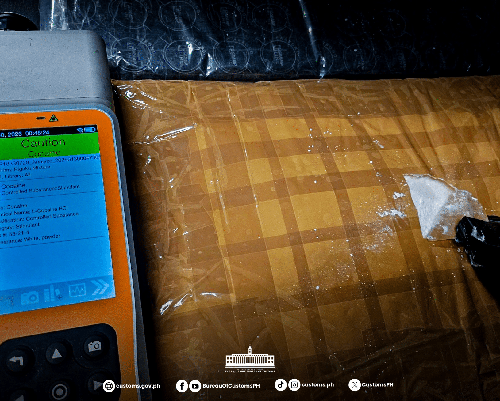 BOC nabs passenger with P43-M cocaine at NAIA 3