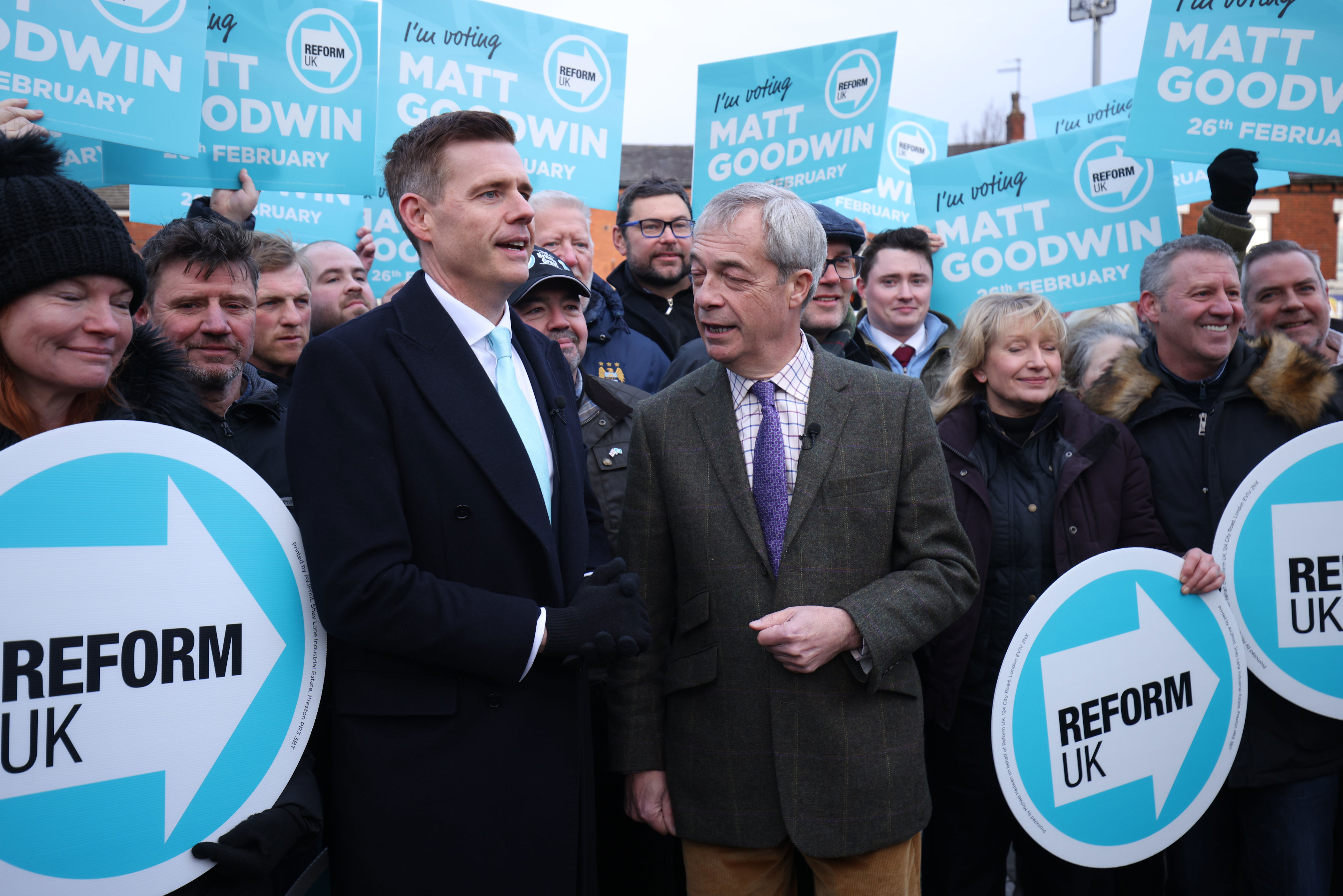 Farage hits campaign trail in by-election