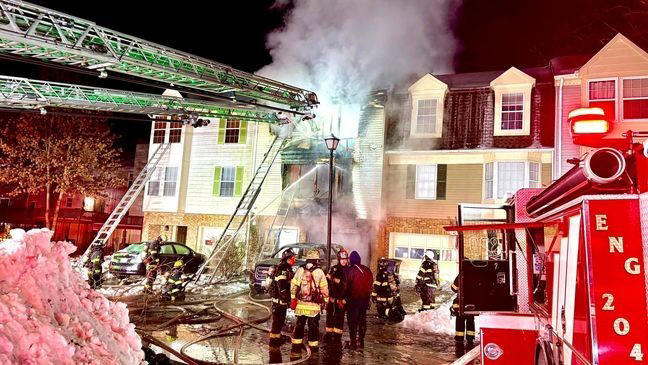 Basement fire in Upper Marlboro displaces 3 people