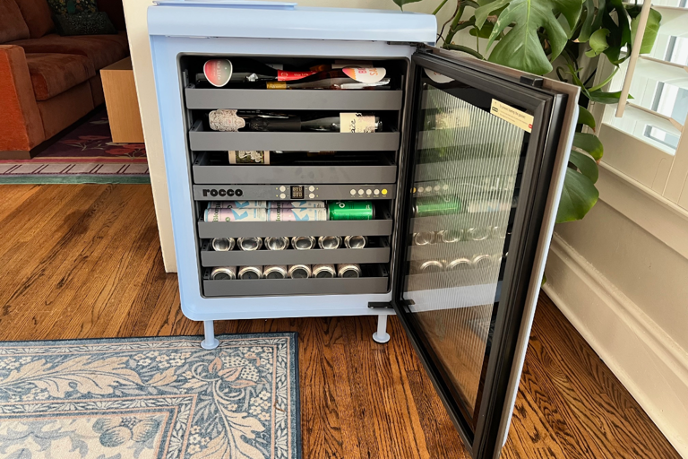 Rocco's super smart fridge introduces a new colorway: Icy blue