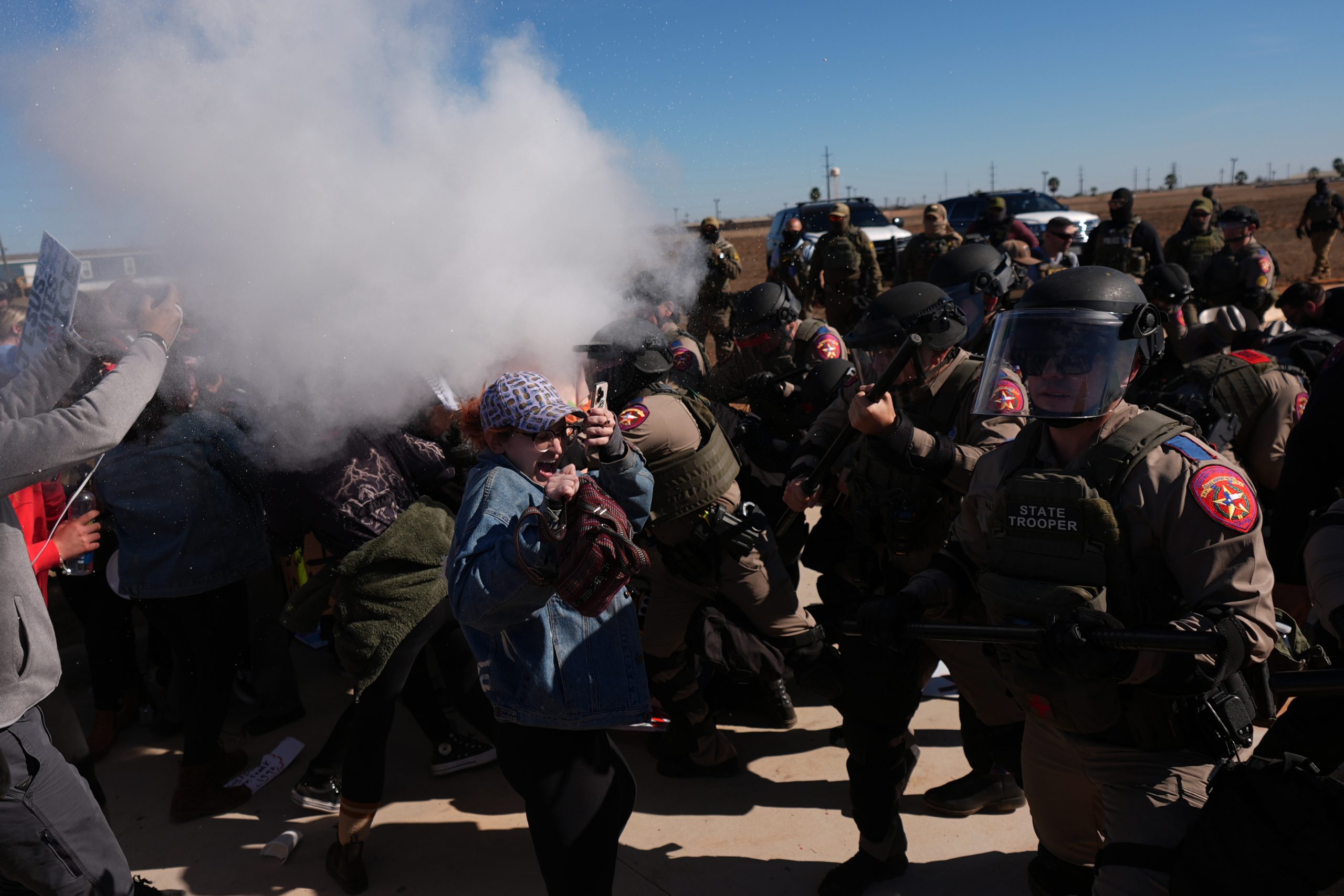 Rural Texas protests against the detention of children