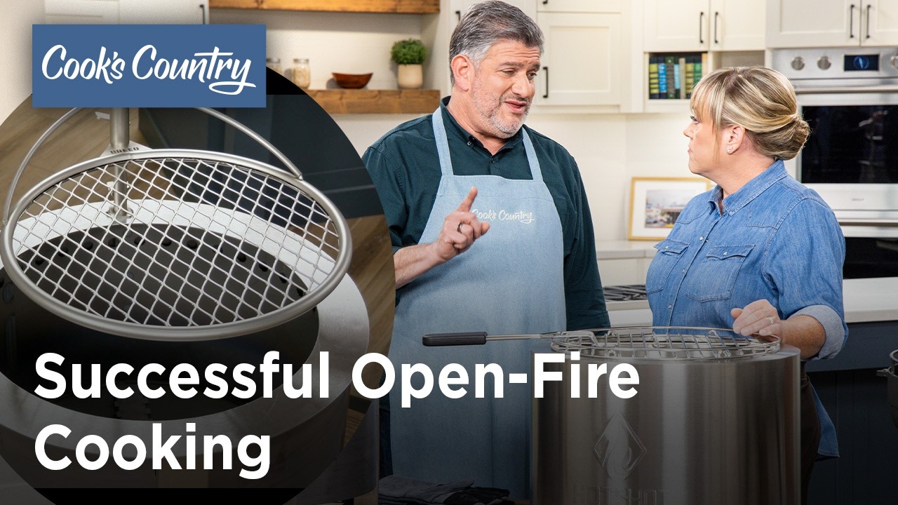 What matters most in an open-fire cooking grill: size, space, and smoke