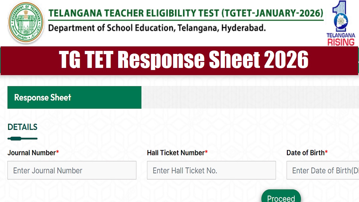 TG TET response sheet 2026 (OUT): Download Telangana TS TET answer key ...