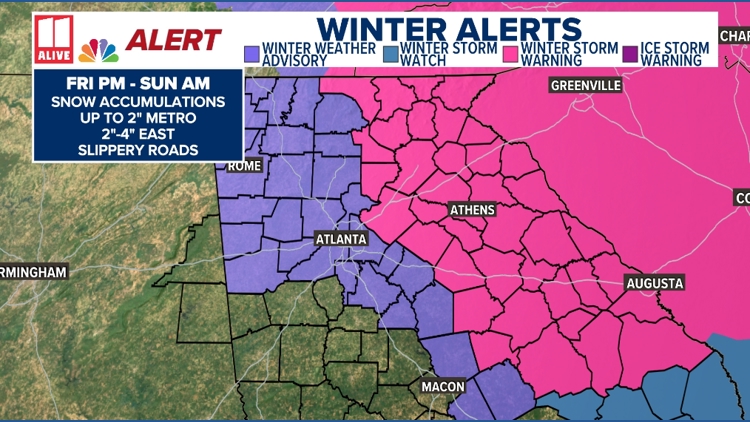 Winter storm updates Friday: Winter storm warning expanded to include ...