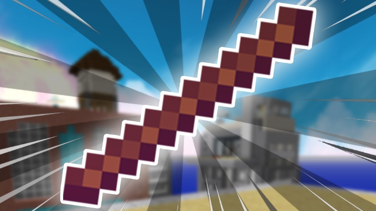 Knockback stick challenge in Minecraft Bed Wars