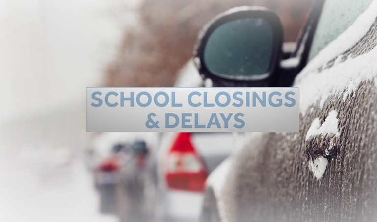 See a list of active school closings, delays in our region