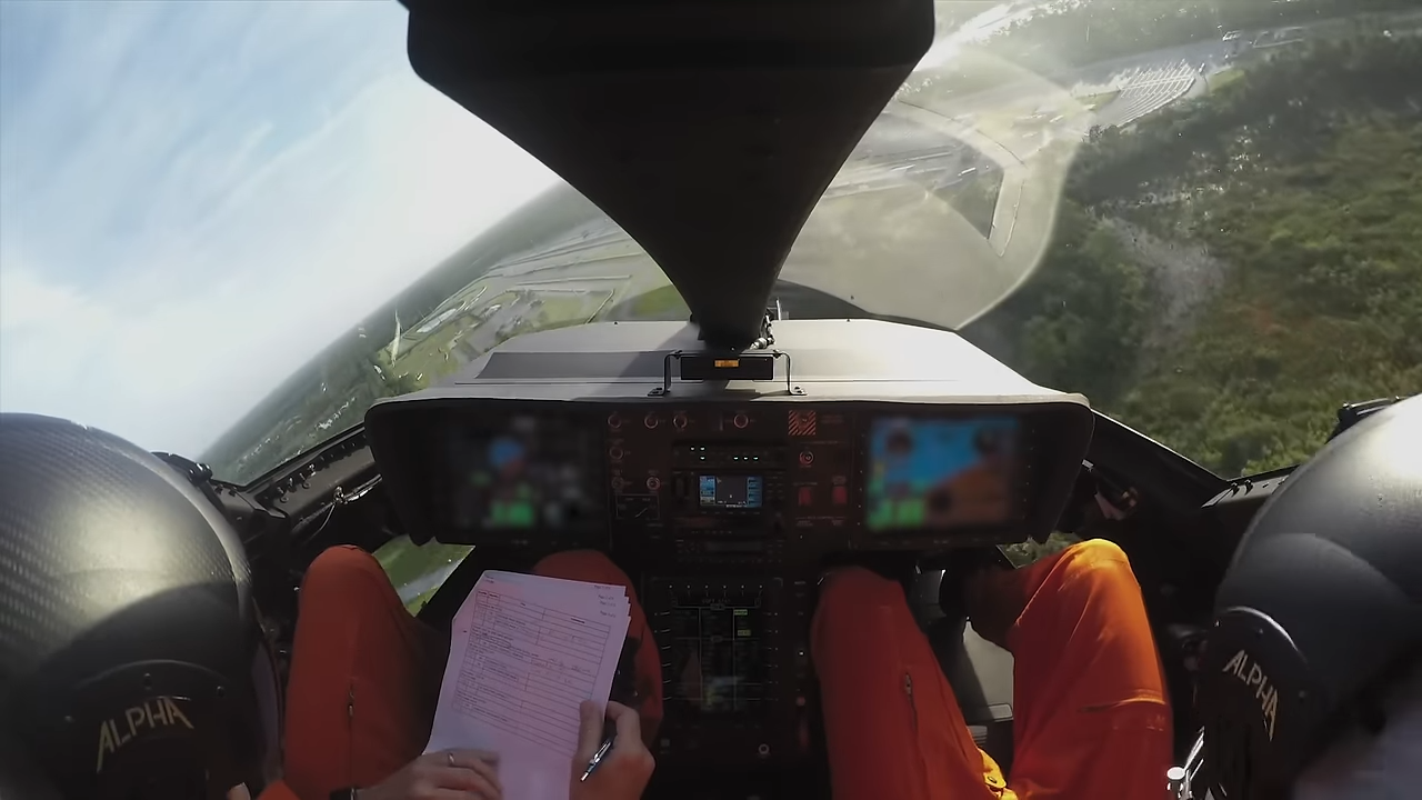 Watch this helicopter rip down the runway like a fighter jet