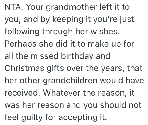 An adopted person unexpectedly inherited a lot of money from their ...