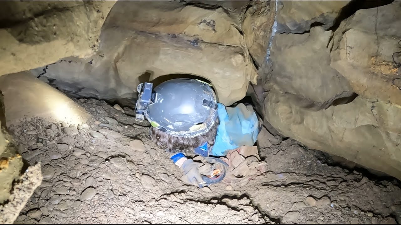 He heard the crack then the cave collapsed on him