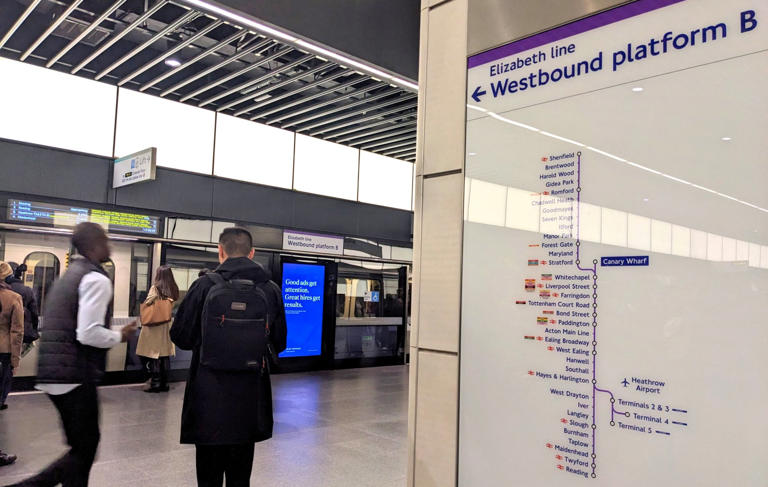 More trains announced on three Elizabeth line stations
