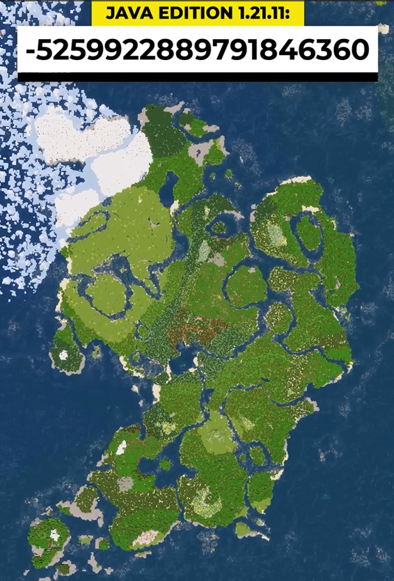 Minecraft continent island seed: Epic survival adventure