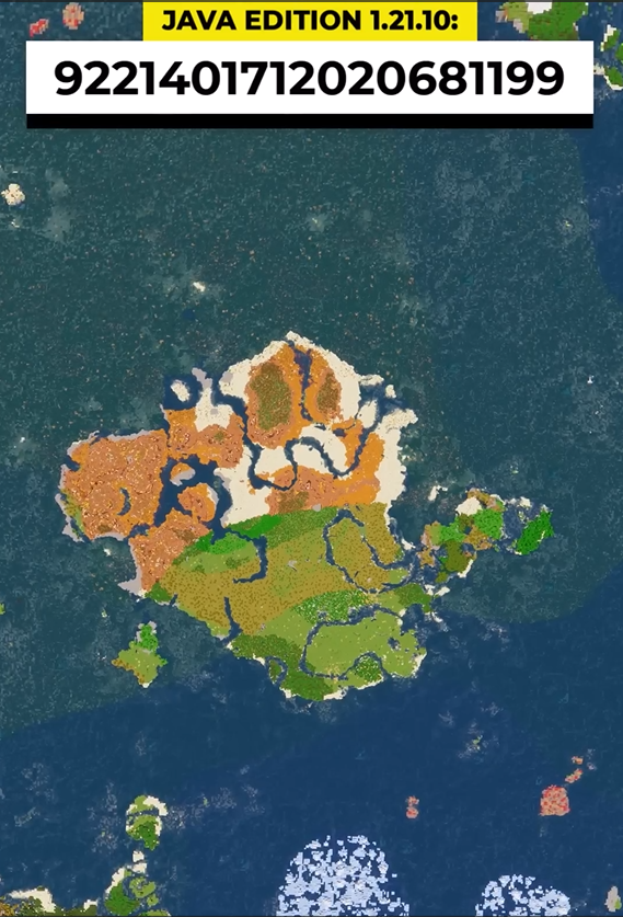 Minecraft continent island seed: Epic survival world