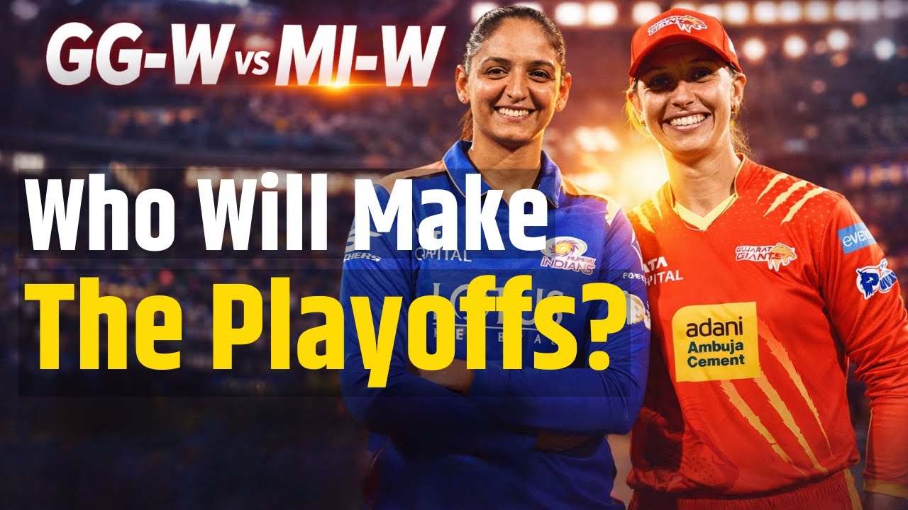 GG-W vs MI-W match 19 WPL 2026: Who will win today? Big playoff clash ...