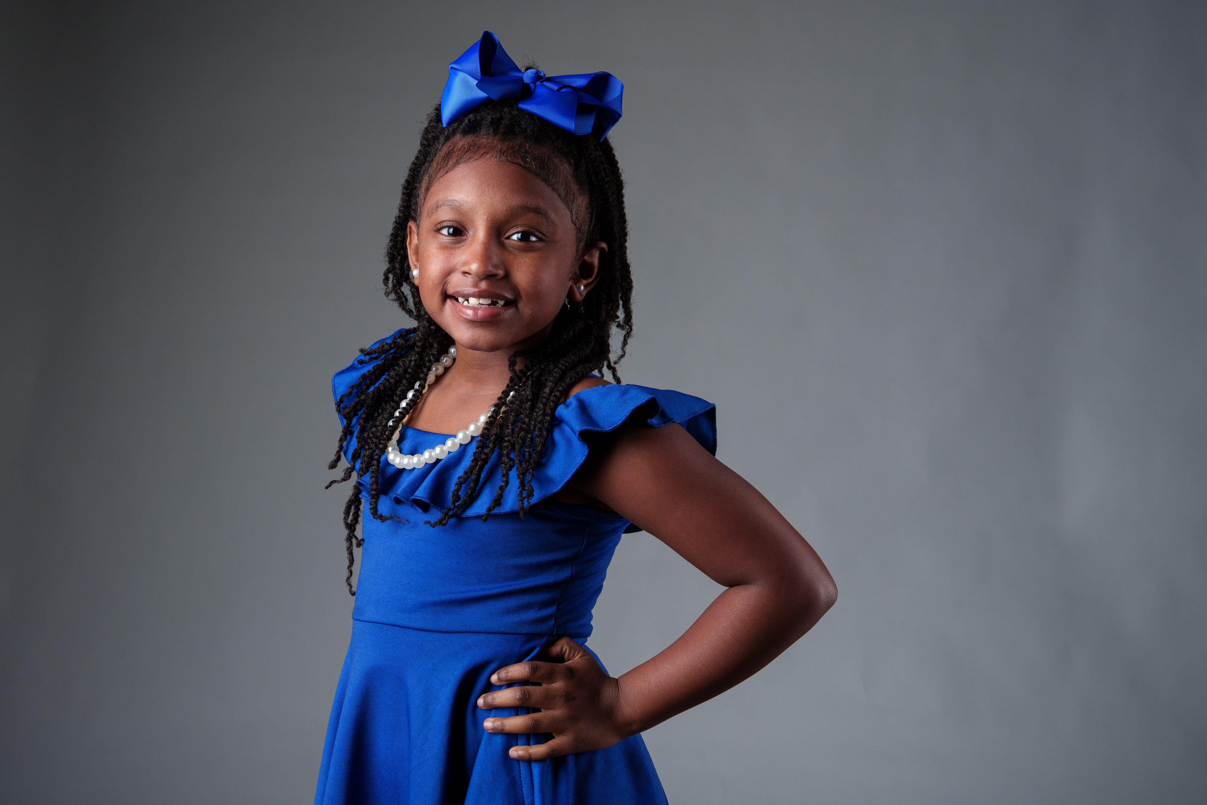 Lake Rim Elementary's Aubree Hill is a model at school and on the runway