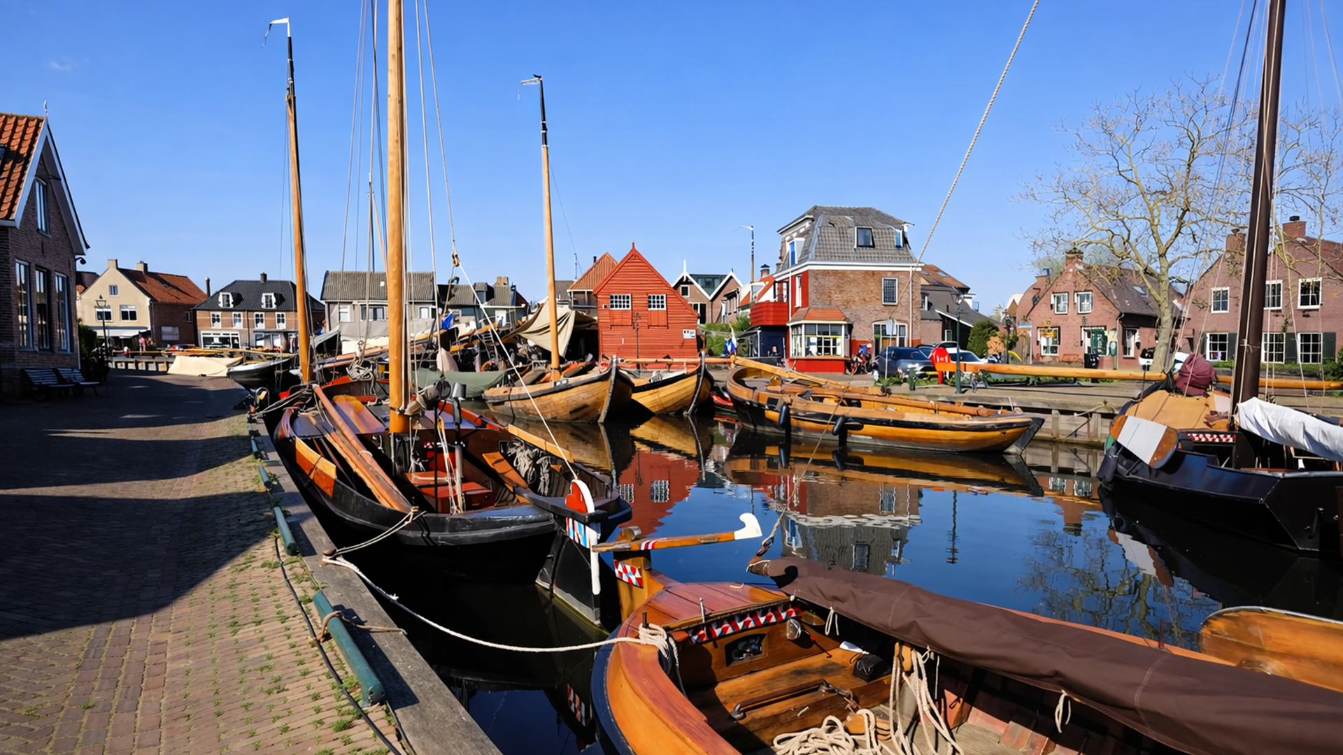 Exploring Spakenburg Netherlands traditional harbor village (4K)