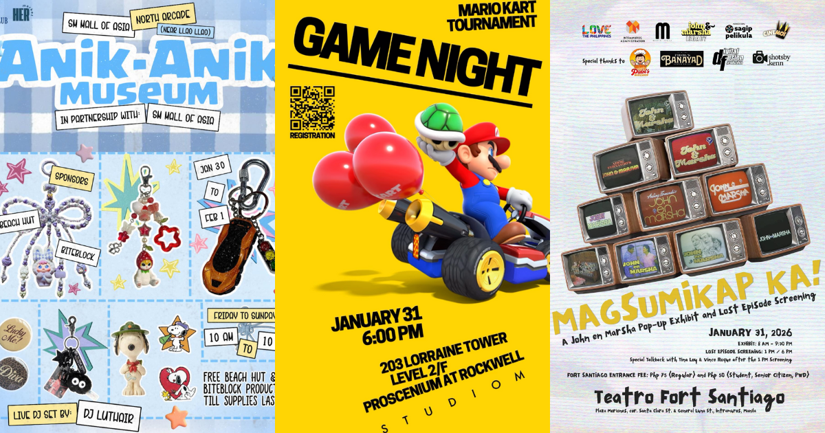 Weekend hangs: Anik-anik market, workshops, exhibit, and more events happening this Jan. 30 to ...