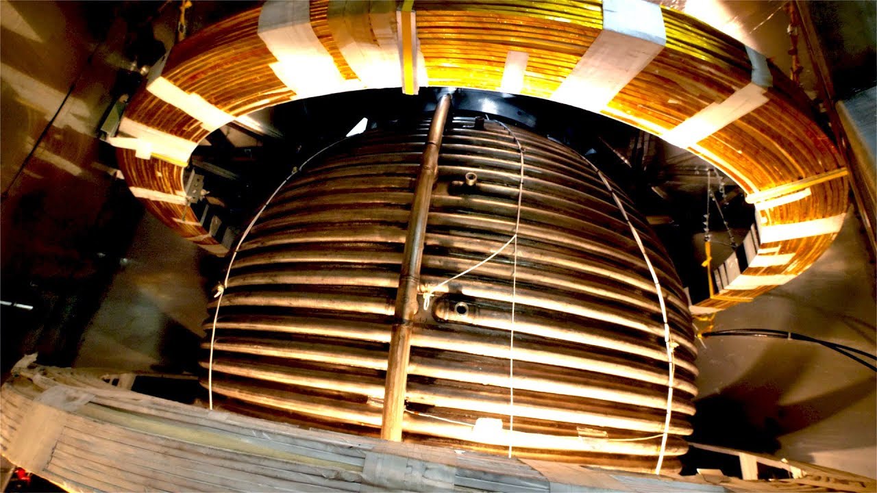 This spinning sphere of molten sodium looks like a sci-fi weapon