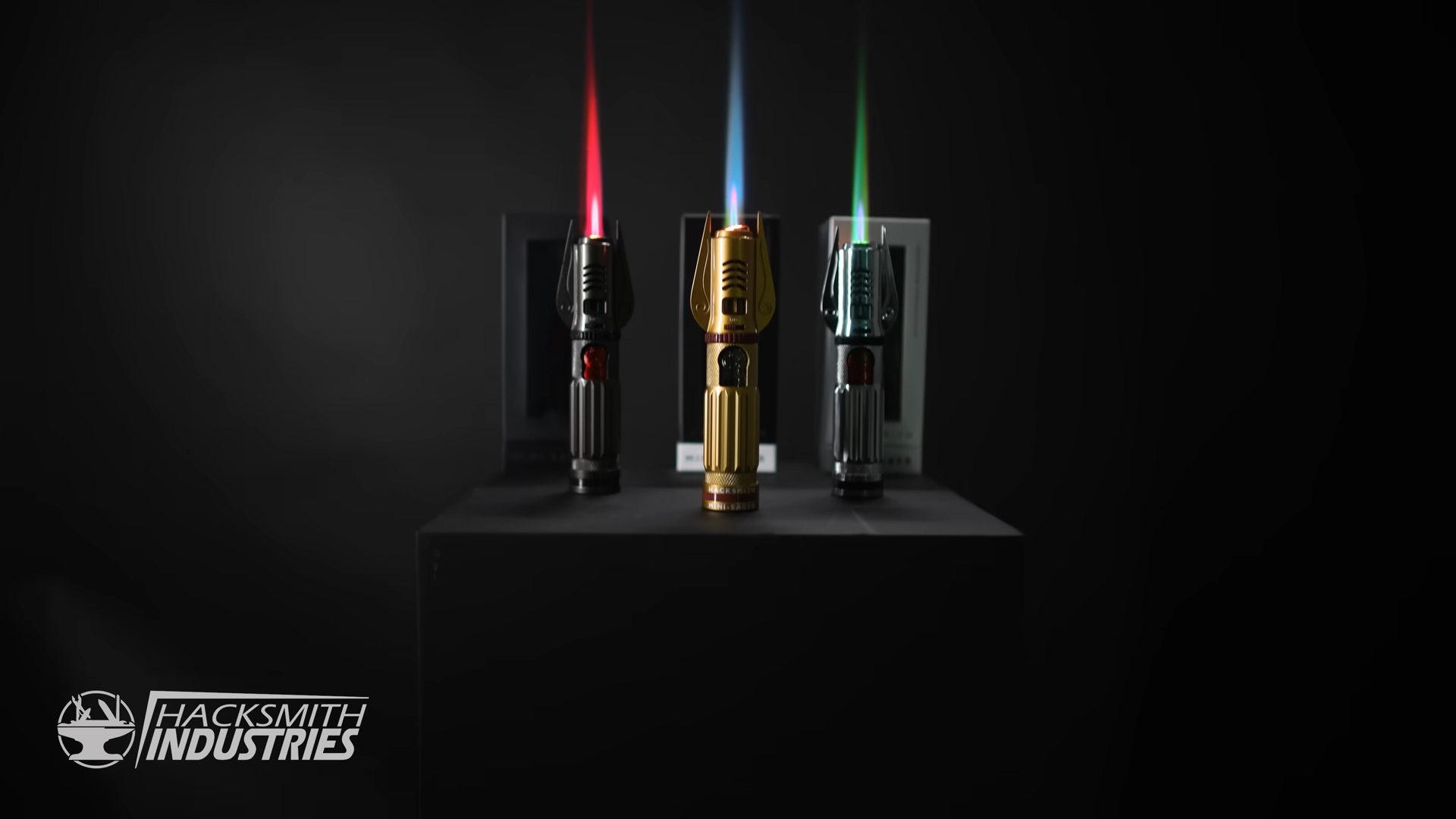 The mini lightsabers built over 3 years of work