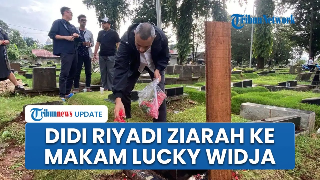 Didi Riyadi ziarahi makam Lucky Widja, matanya berkaca-kaca sambil curhat