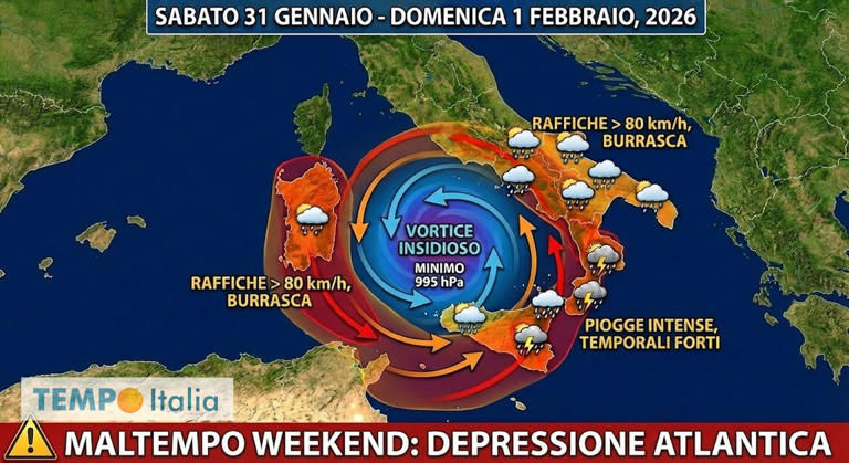 Sabato e domenica con il fiato sospeso: in arrivo un profondo vortice ...