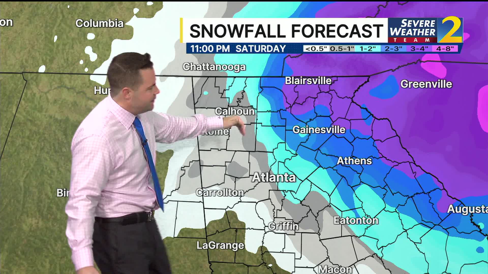 Georgia snow: Winter storm warning expanded to metro Atlanta ...