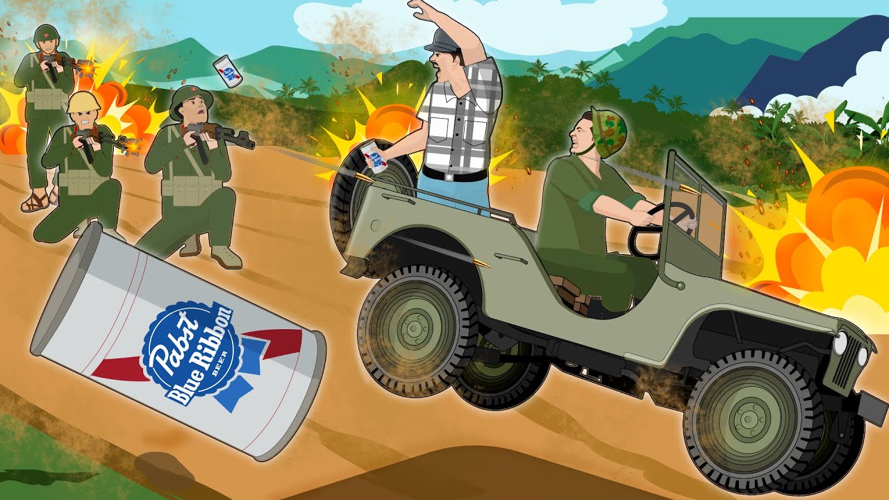 He smuggled beer into a warzone to find his buddies