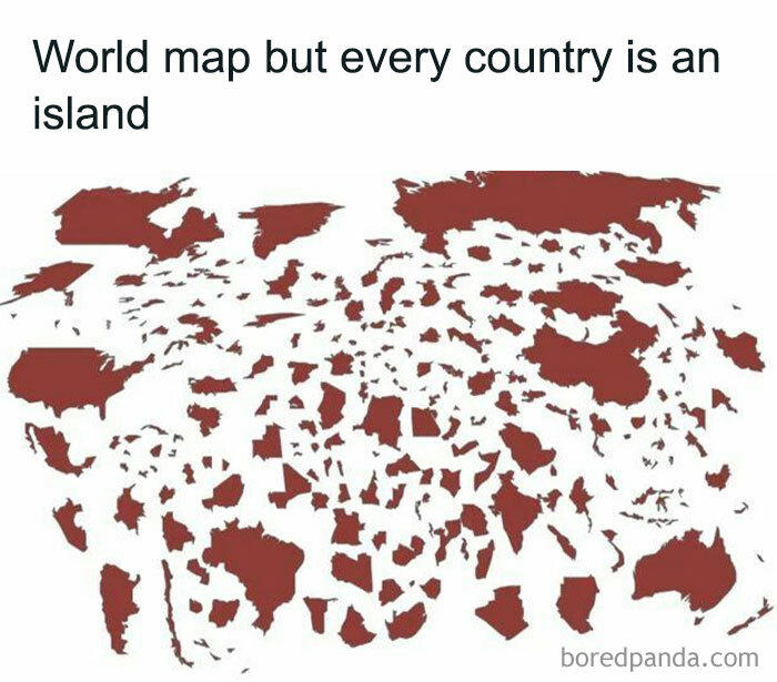 30 interesting facts about the world represented in unconventional maps