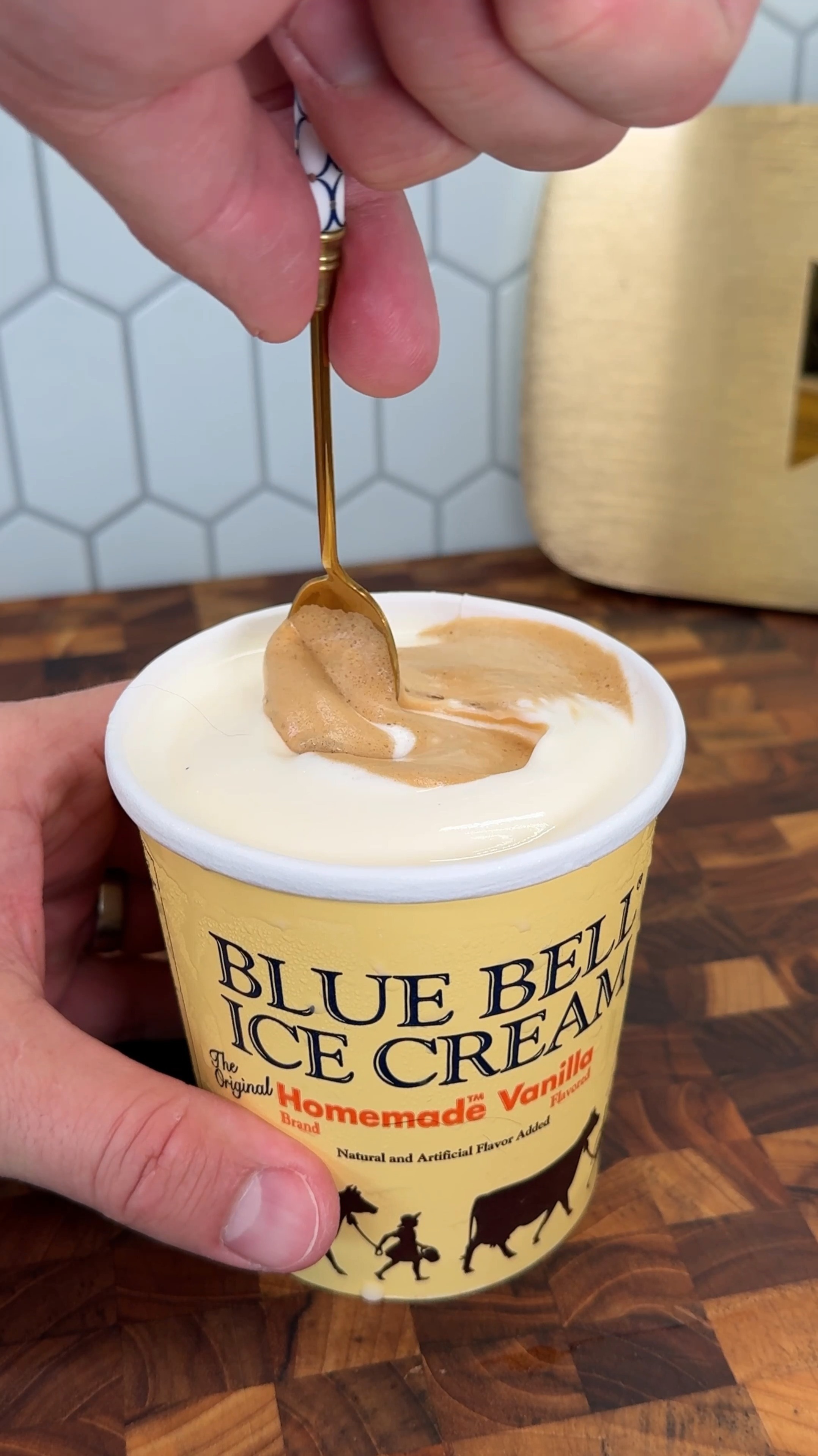 Ice cream coffee hack for creamy drinks
