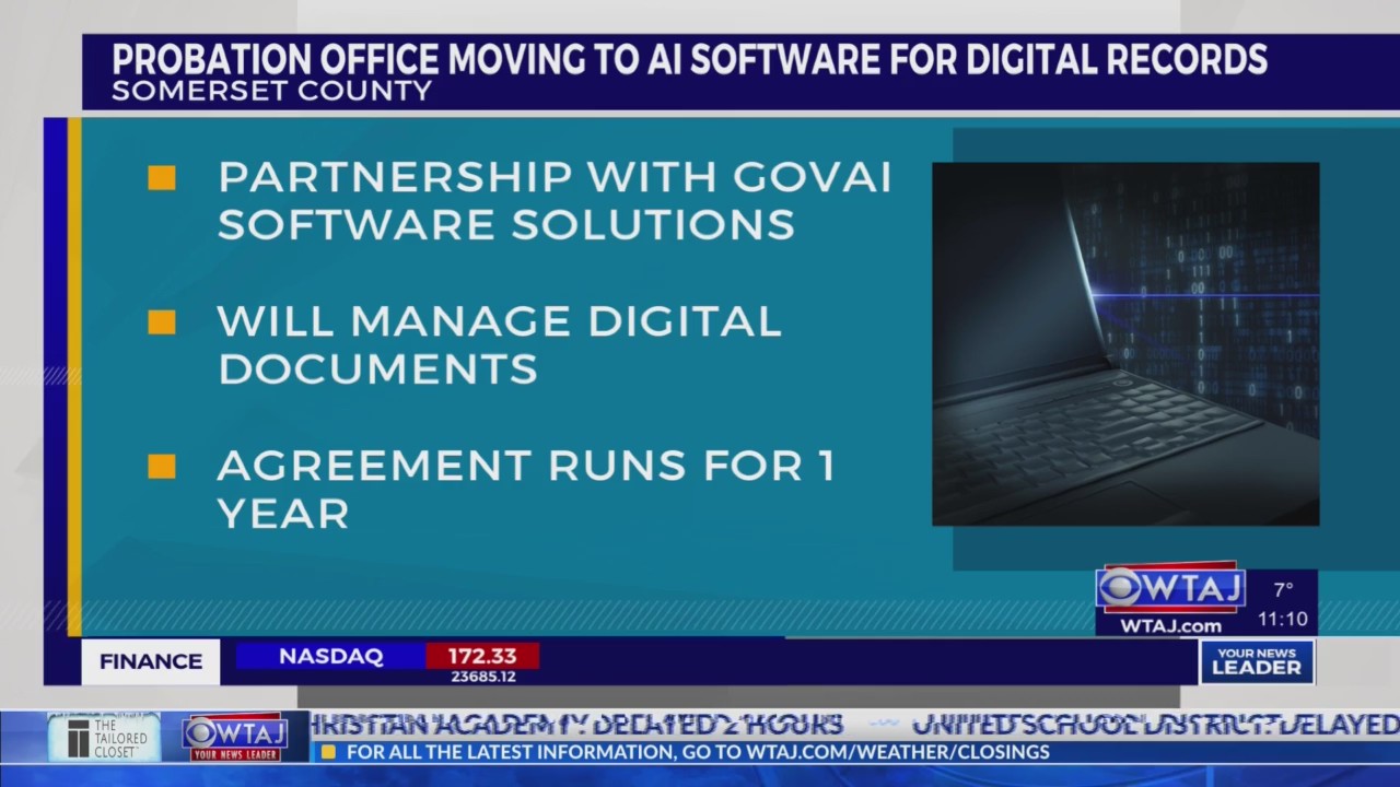 Somerset County probation office moving to AI software for digital records