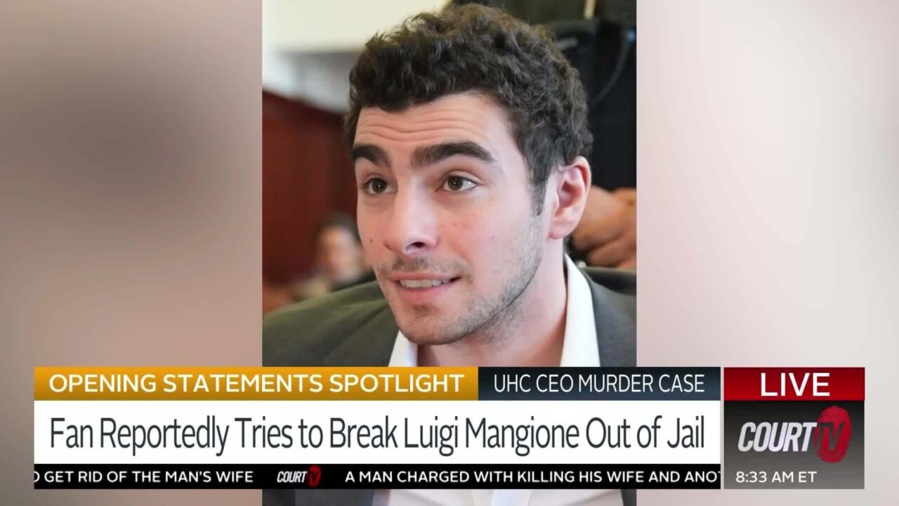Fan reportedly tries to break Luigi Mangione out of jail