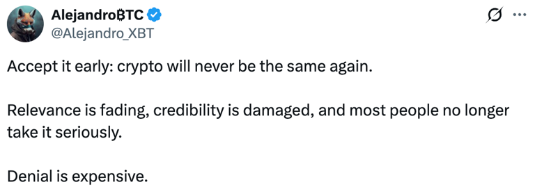 'Crypto is fading' debate: What retail sentiment predicts next for ...