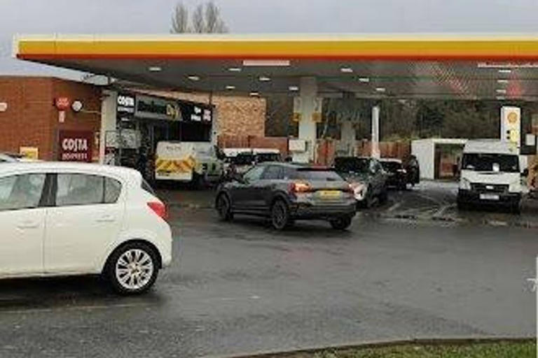 Shell petrol station 4am 'armed robbery' as man arrested