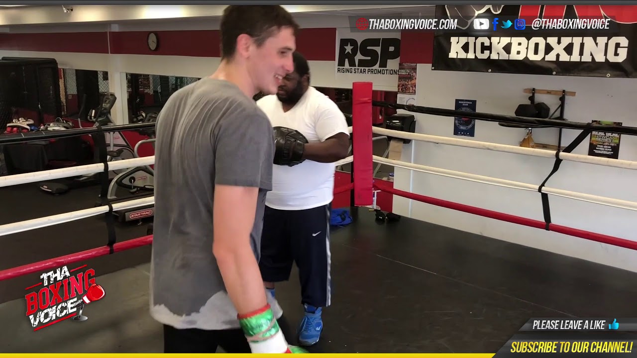 Thomas “Cornflake” LaManna in training camp with Coach Reg