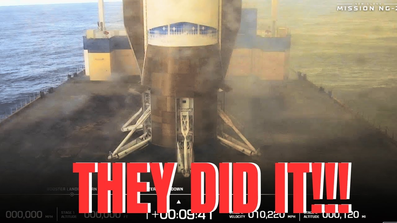 Blue Origin lands booster on drone ship and sends payload to Mars