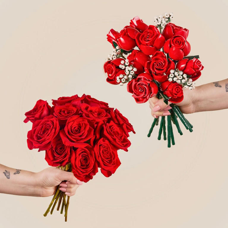 These LEGO bouquet bundles are perfect for Valentine’s Day