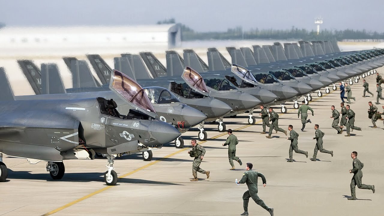 How US Air Force pilots rush for their super advanced jets during scary ...
