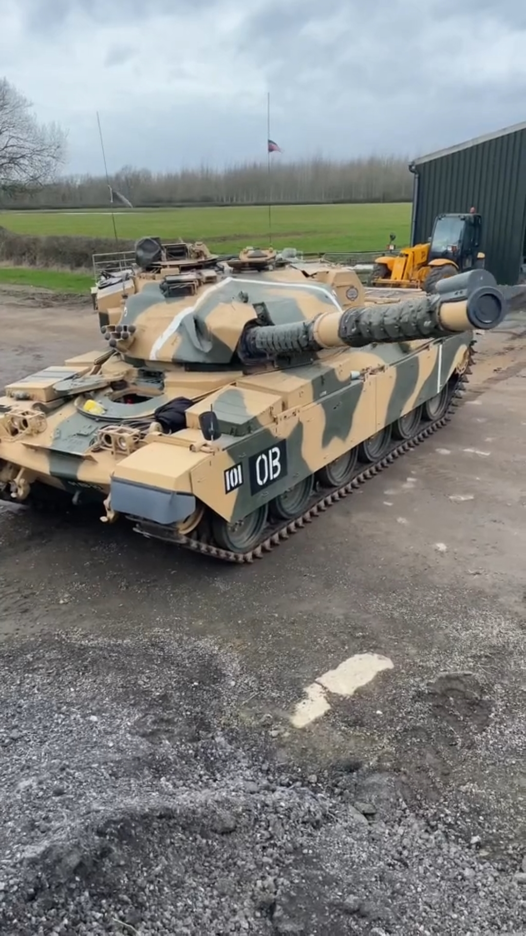 Driving a Chieftain tank!