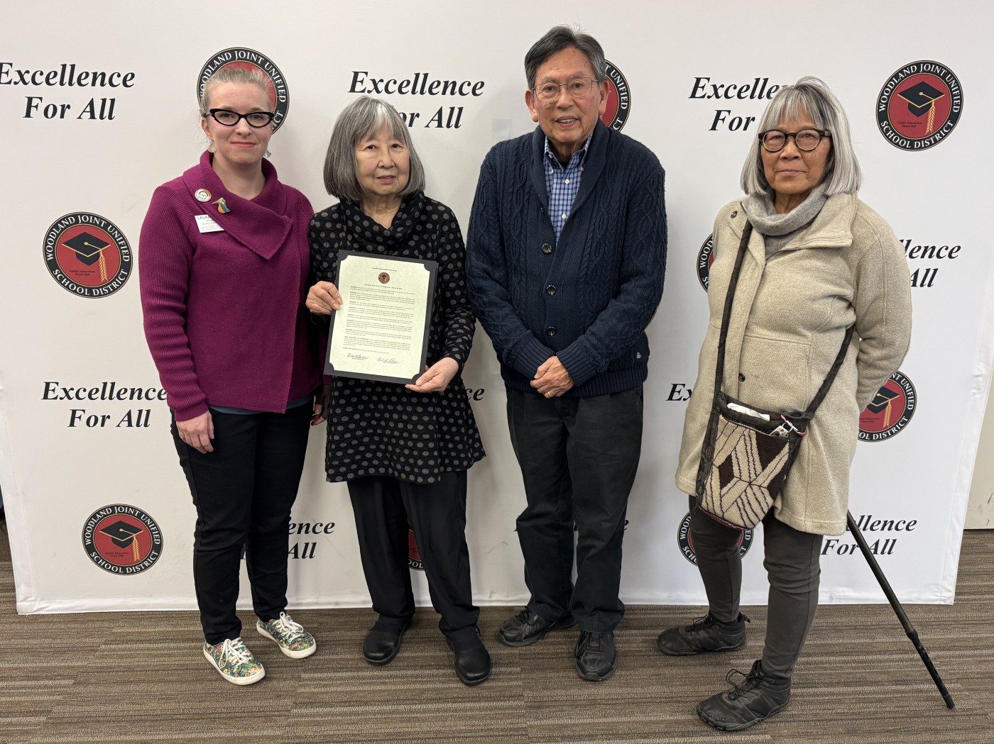 Woodland Joint Unified School District Board of Trustees honors Fred ...