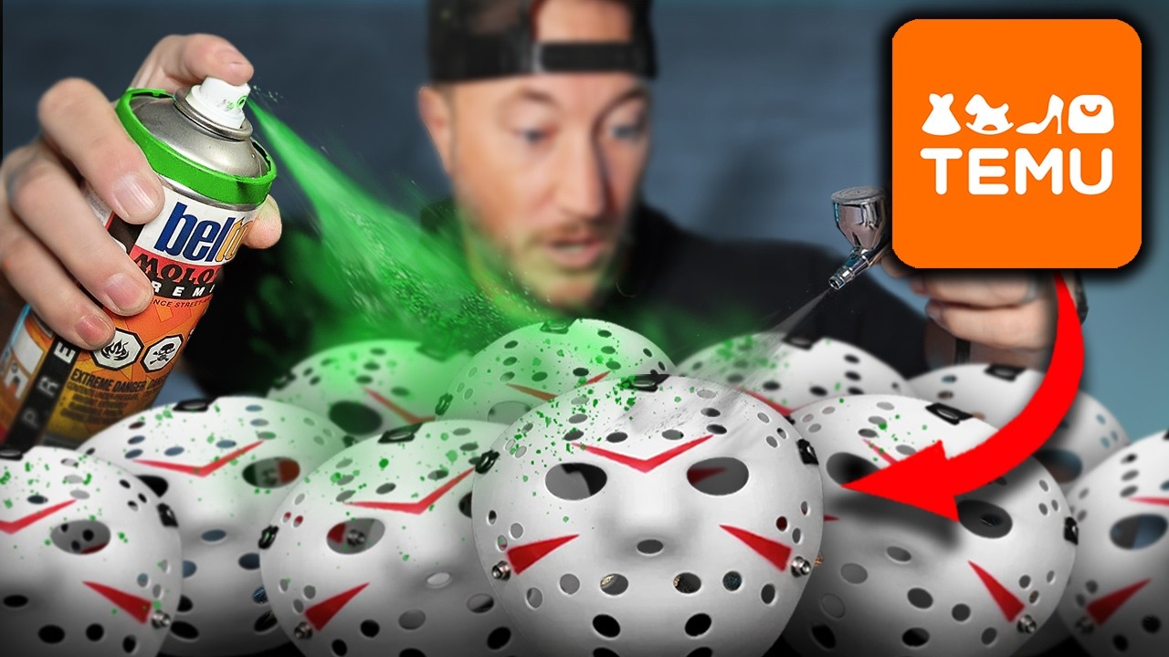 Repainting cheap Halloween masks (bet you can't guess the last one!)