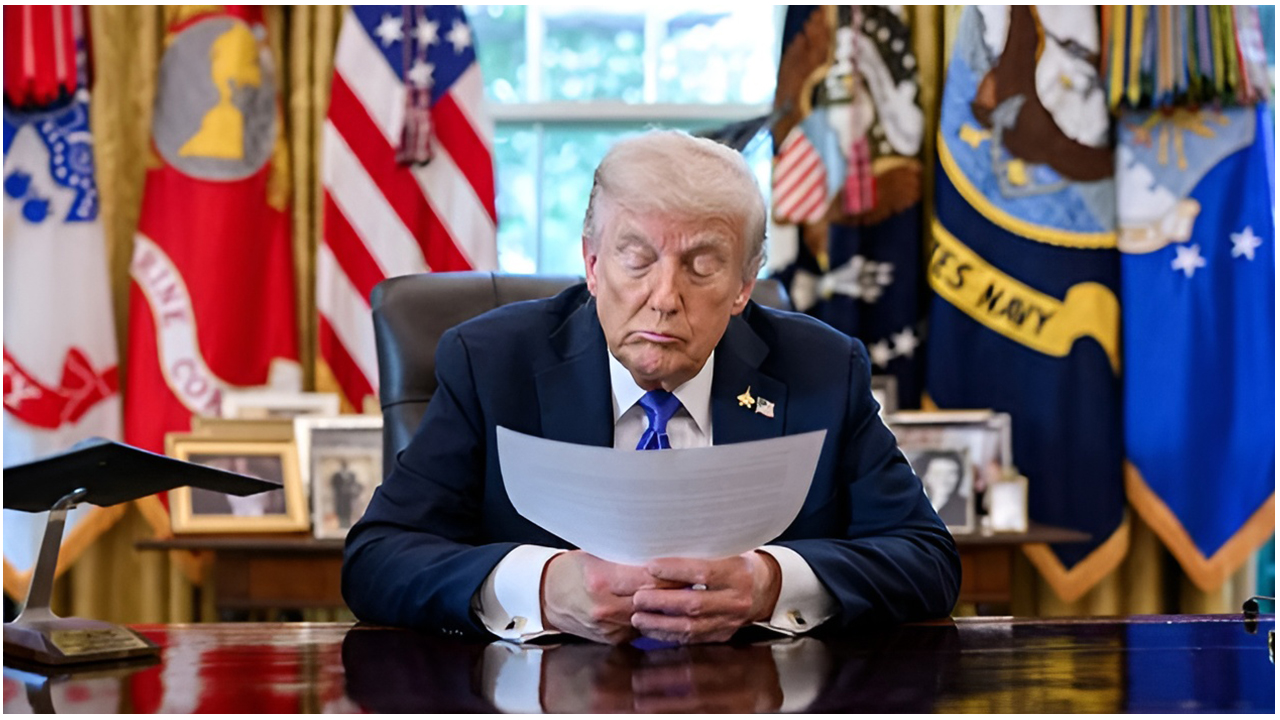 Awkward moment as Trump nods off during Oval Office event, video goes viral