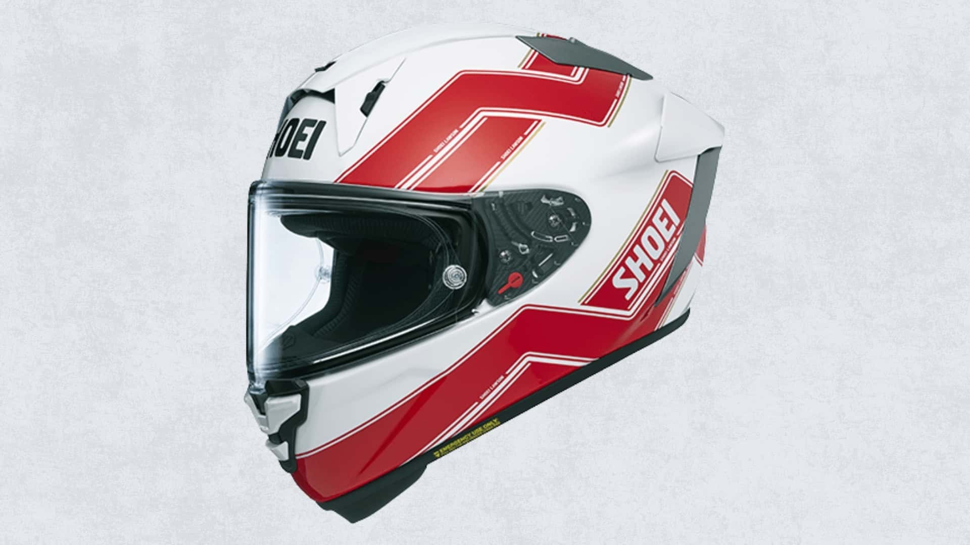 New motorcycle racing graphics not doing it for you? Shoei's got the answer