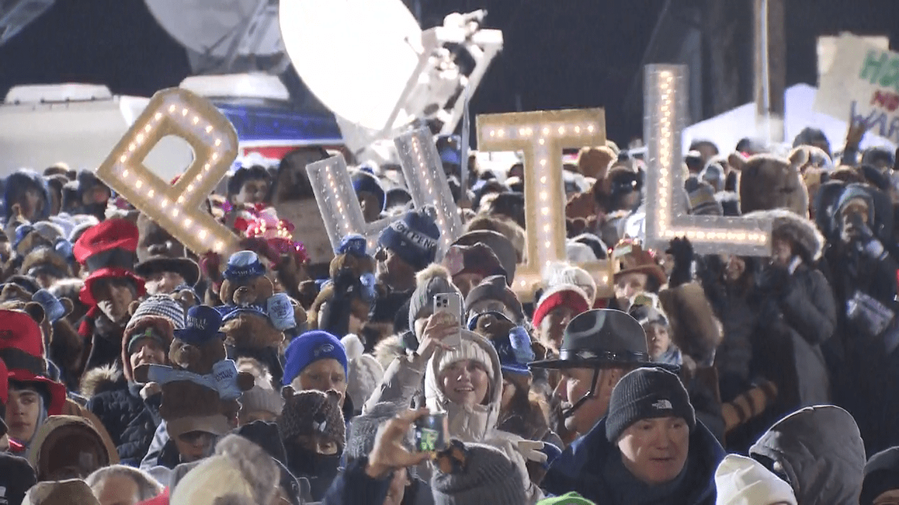 Punxsutawney Phil sees his shadow! Six more weeks of winter predicted ...