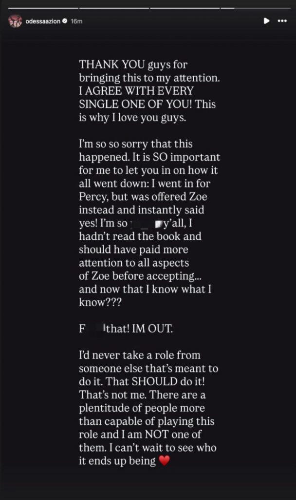 Odessa A’zion exits A24 film ‘Deep Cuts’ after online backlash