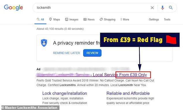 Locksmith 'charges locked-out families up to 10 times his original quote'