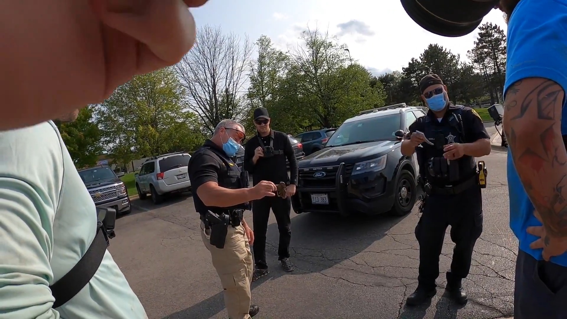 Step back for me - The moment police took control