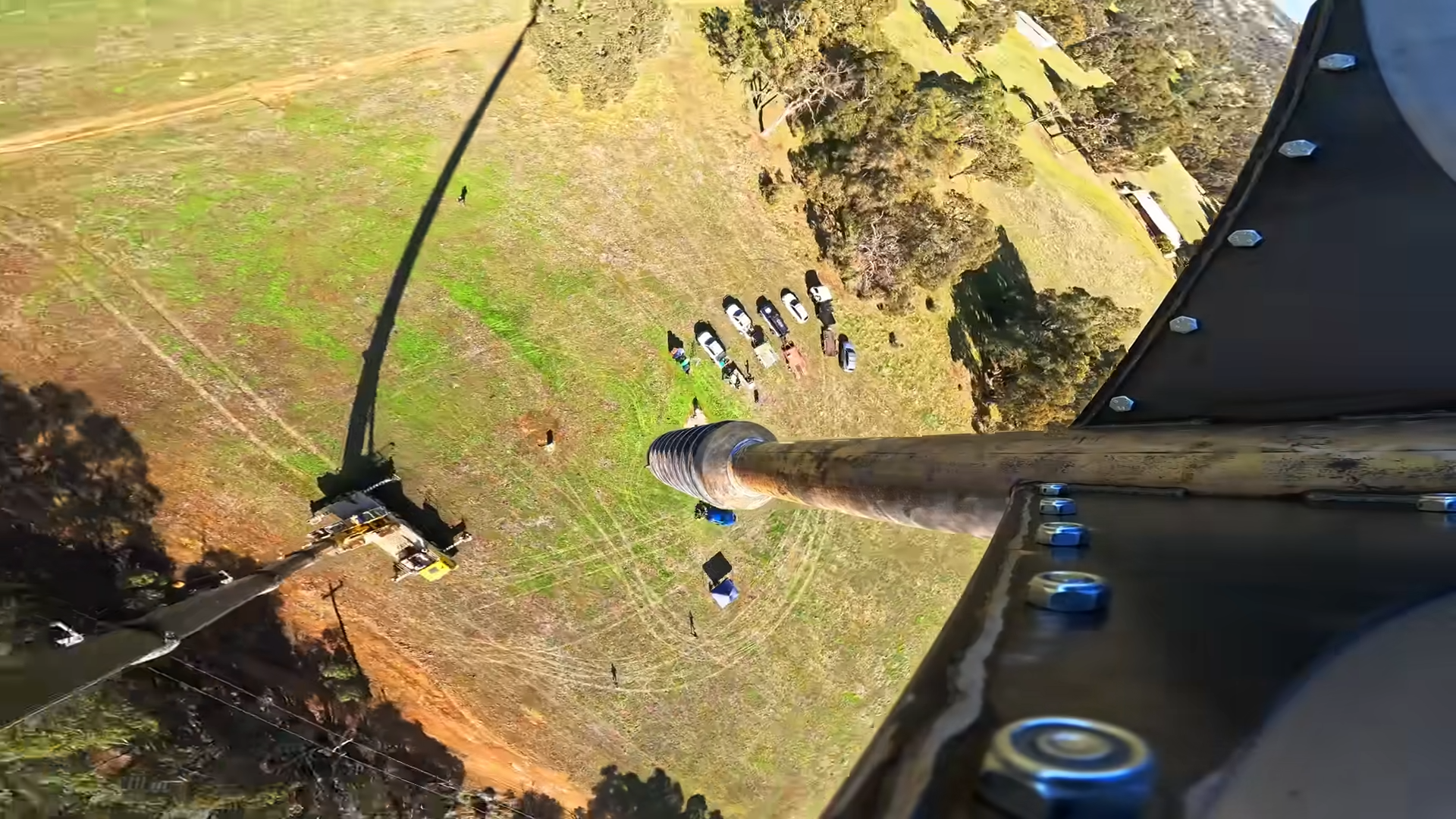 How much damage can a massive falling dart really do to a car stack?